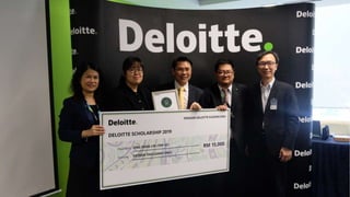 Deloitte Scholarship Award Ceremony 2019 | PPTX | Student Financial Aid ...