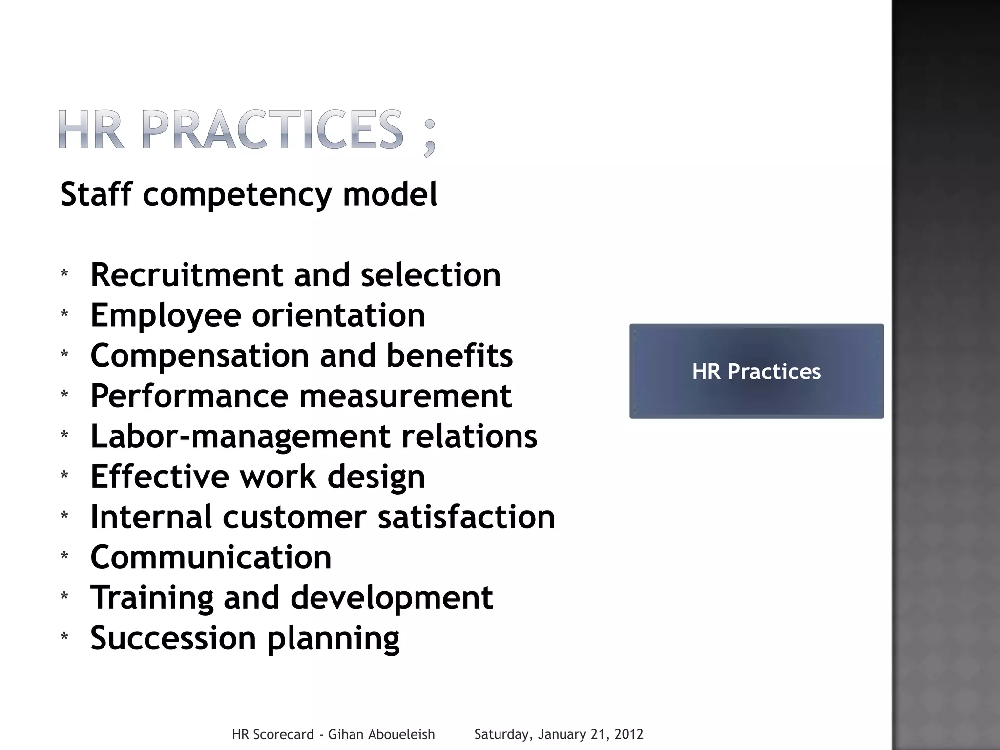 Hr Balanced scorecard | PPTX