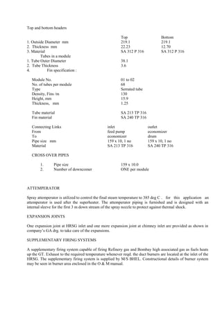 Hrsg startup proceudre | DOC