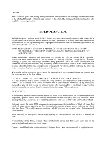 Hrsg startup proceudre | DOC