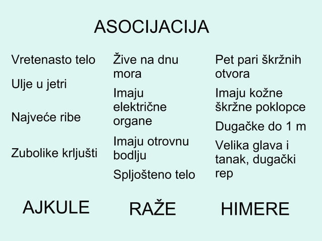 Ajkule i raže | PPT