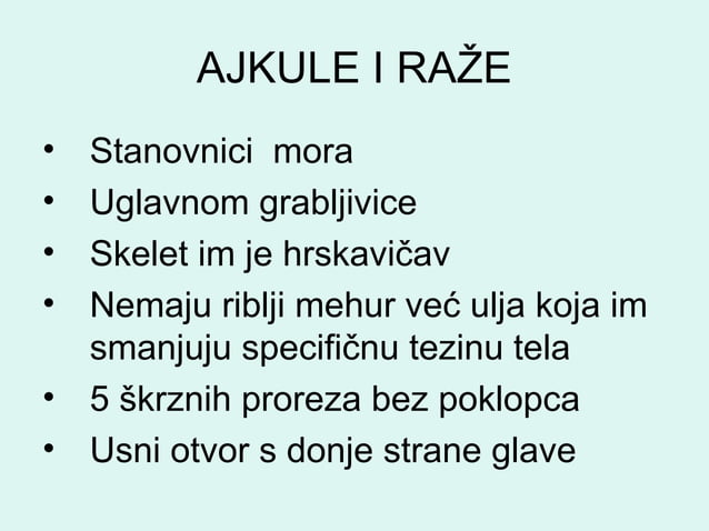 Ajkule i raže | PPT