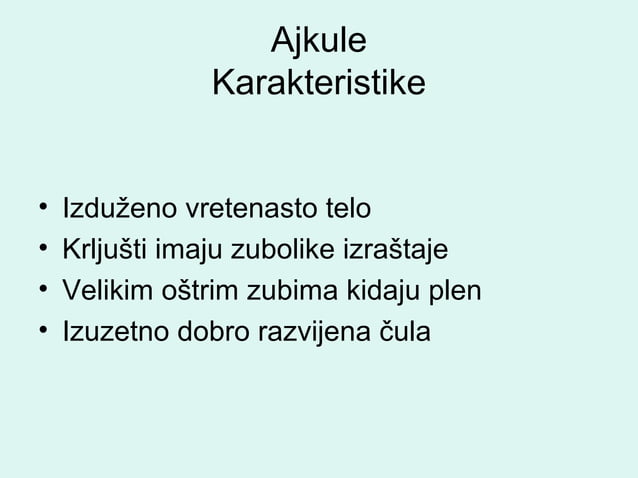 Ajkule i raže | PPT