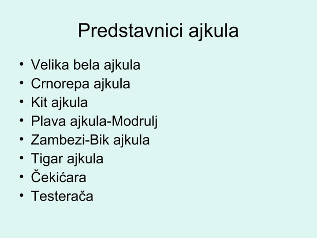 Ajkule i raže | PPT