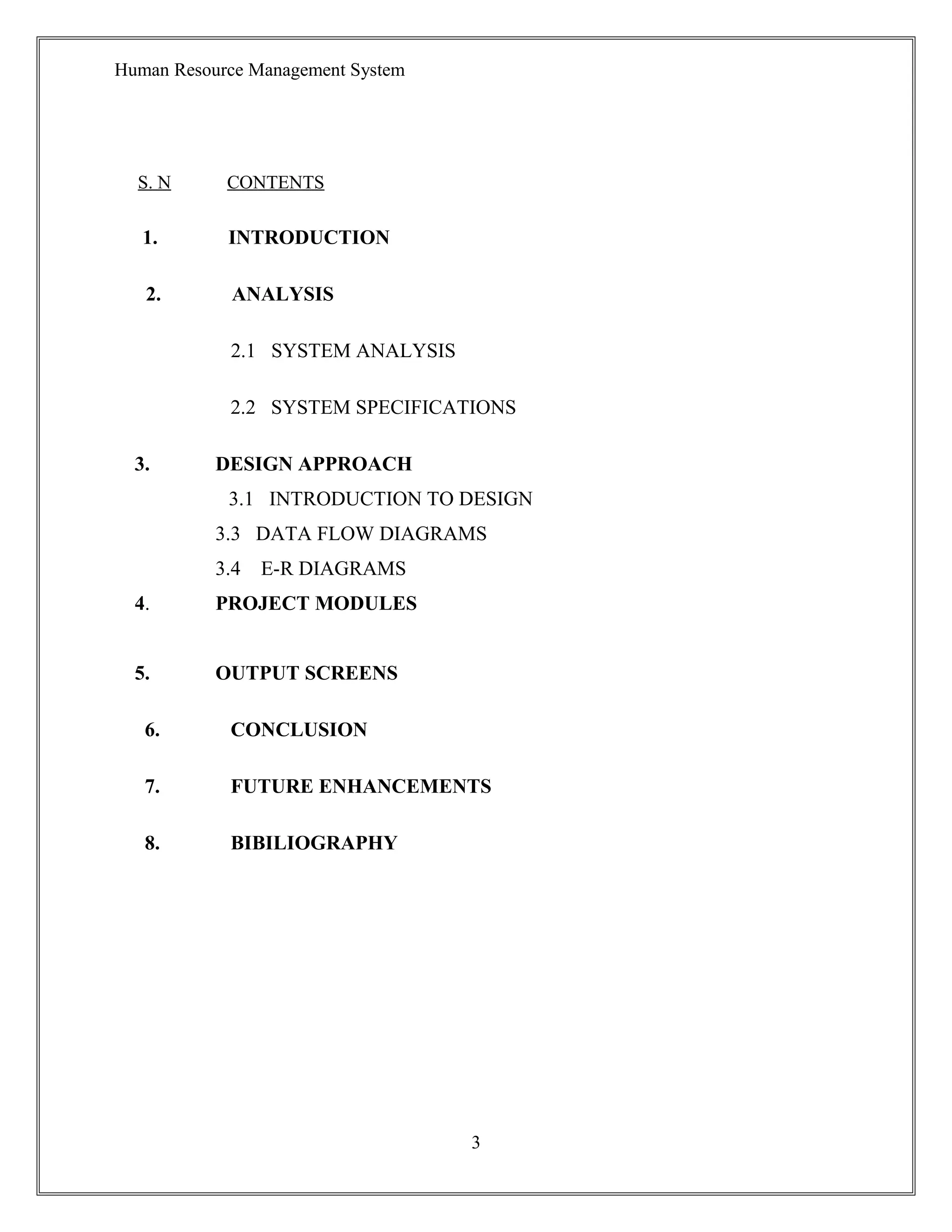 Human Resource Management System Java Project Pdf 