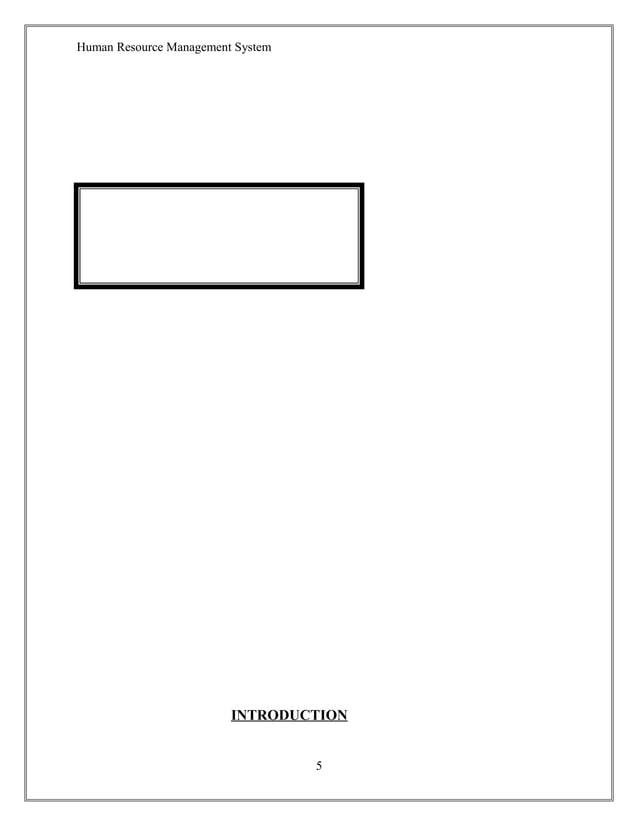 Human Resource Management System Java Project | DOC | Computer Software ...