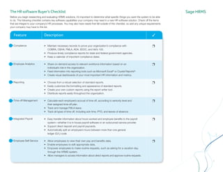 HR Software Buyer's Guide and Checklist | PPT