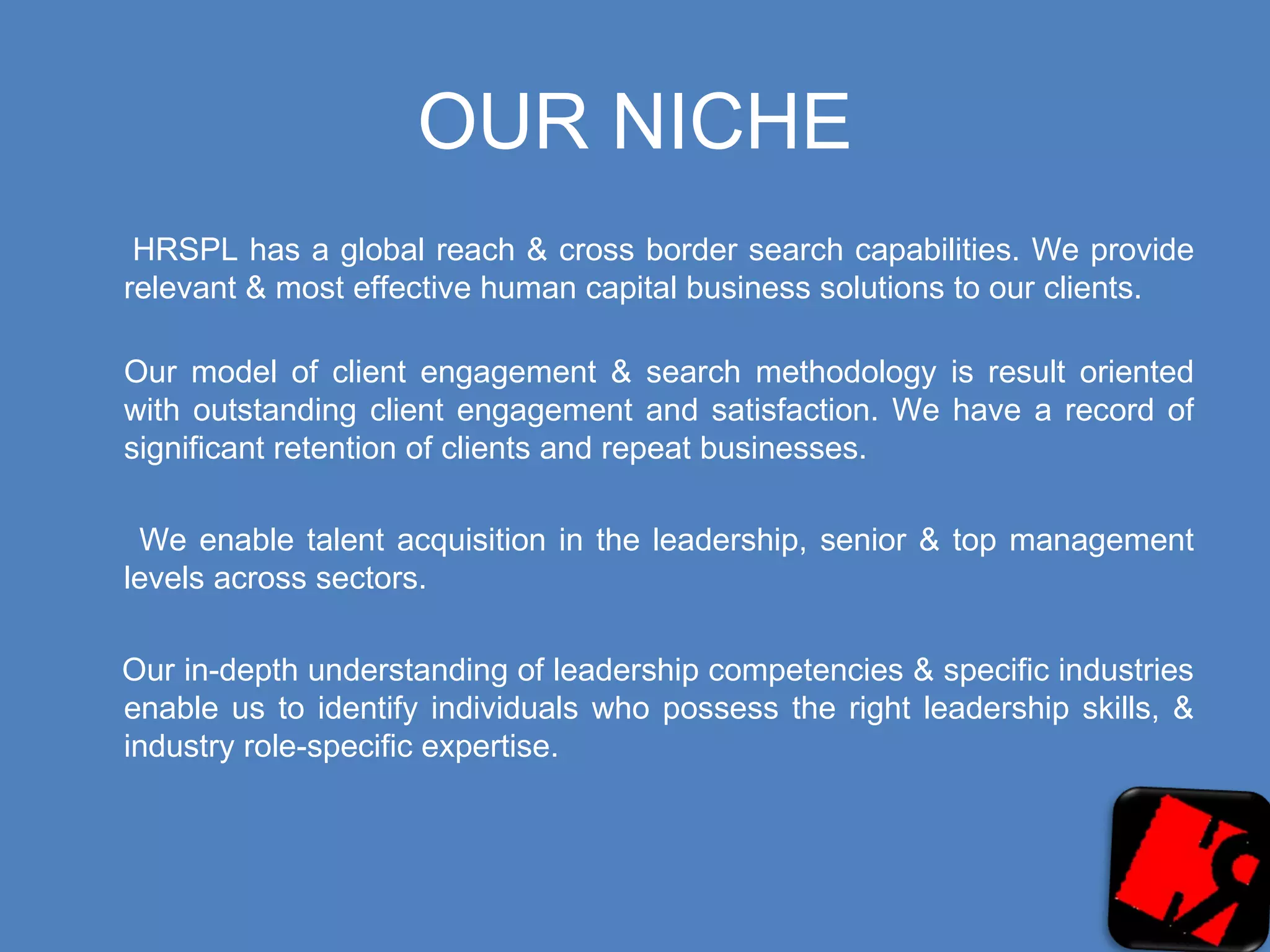 HRSPL - Company Presentation | PPT