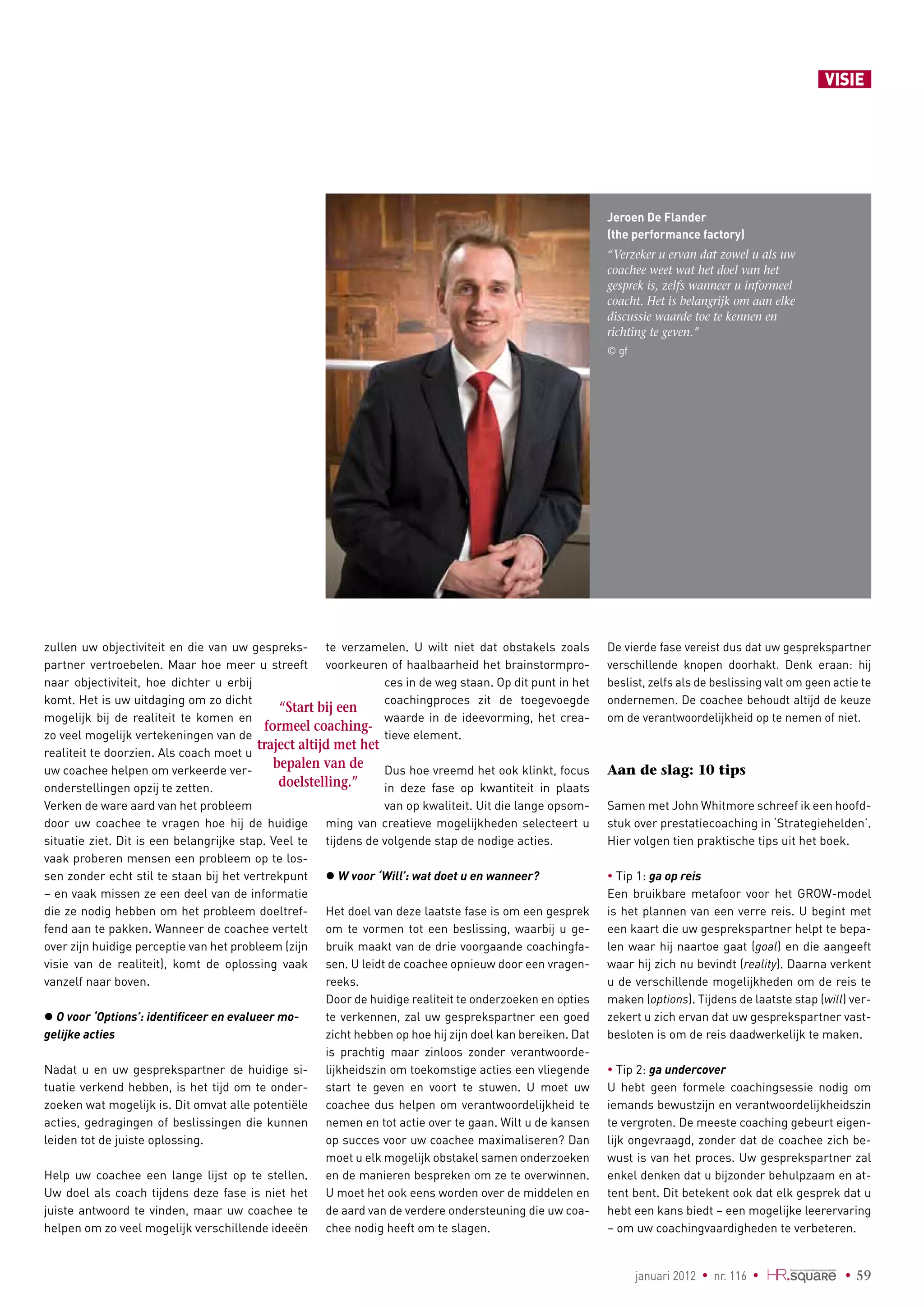 (DUTCH) GROW: inzicht in het meest gebruikte coachingmodel | PDF