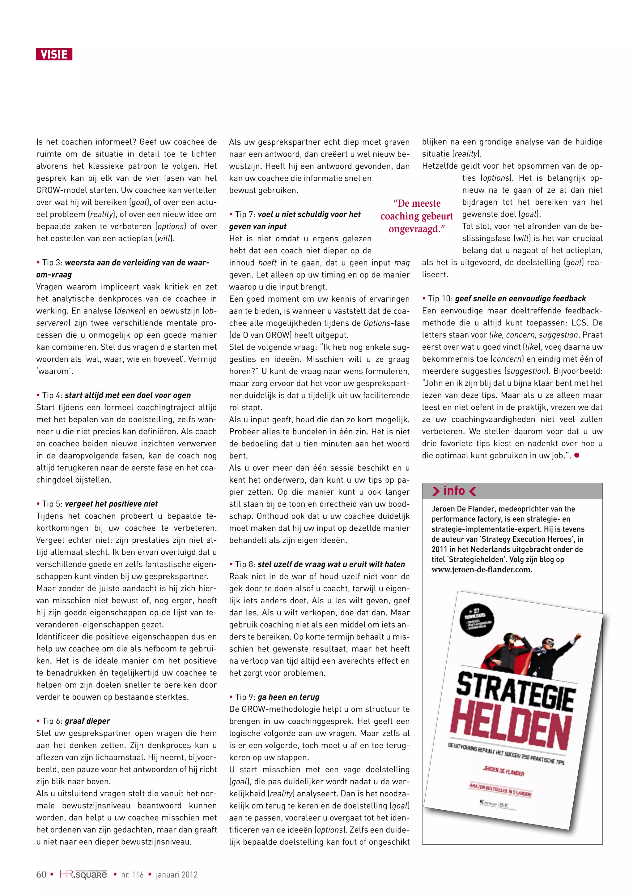 (DUTCH) GROW: inzicht in het meest gebruikte coachingmodel | PDF