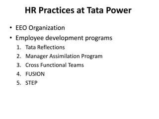 Hr strategy at tata power | PPTX