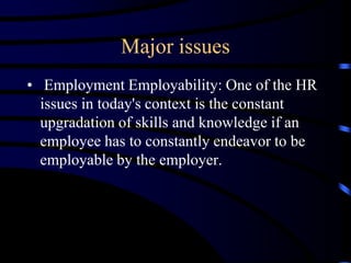 Hr strategy key issues | PPT