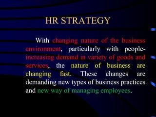 Hr strategy key issues | PPT