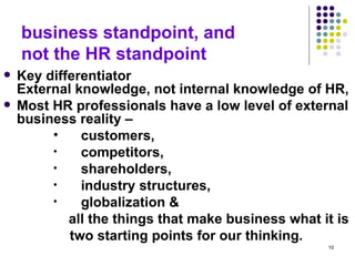HR\'s Value Addition Role | PPT