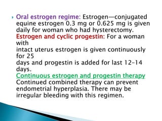 HORMONE REPLACEMENT THERAPY (HRT) | PPTX