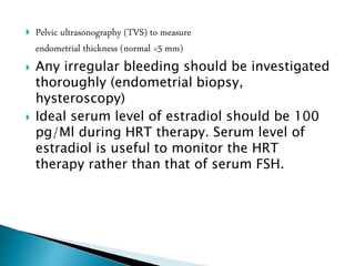 HORMONE REPLACEMENT THERAPY (HRT) | PPTX