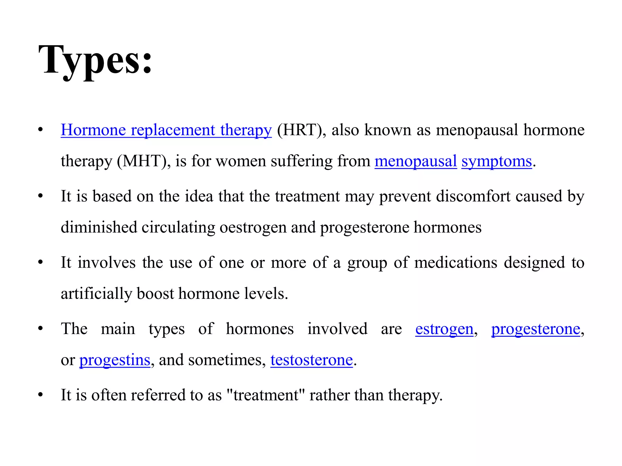 Hormonal Replacement Therapy | PPTX
