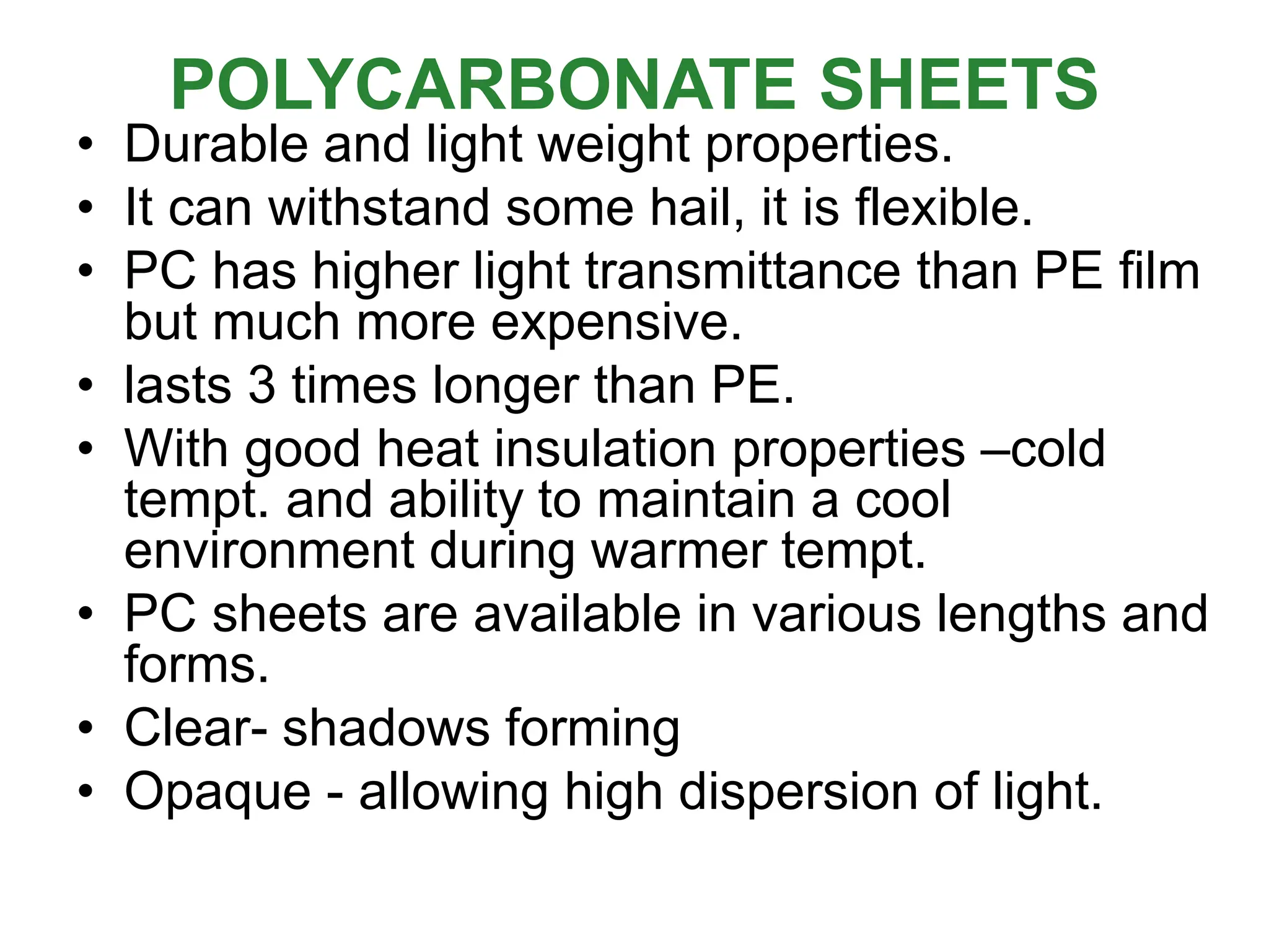 Various Components of Greenhouse / Poly house | PPT