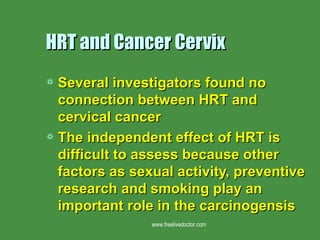 Hrt and genitalcancer | PPT