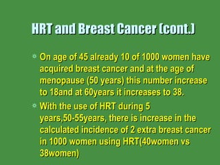 Hrt and genitalcancer | PPT