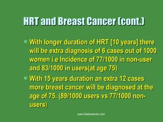 Hrt and genitalcancer | PPT