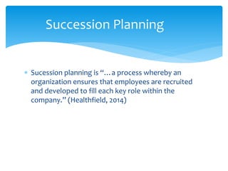 Performance Appraisals and Succession Planning | PPTX