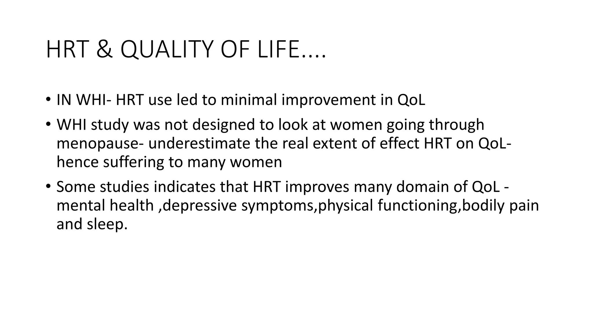 Hormone Replacement Therapy and Breast Cancer | PPTX