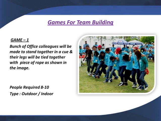 HR team building ideas | PPTX | Sports