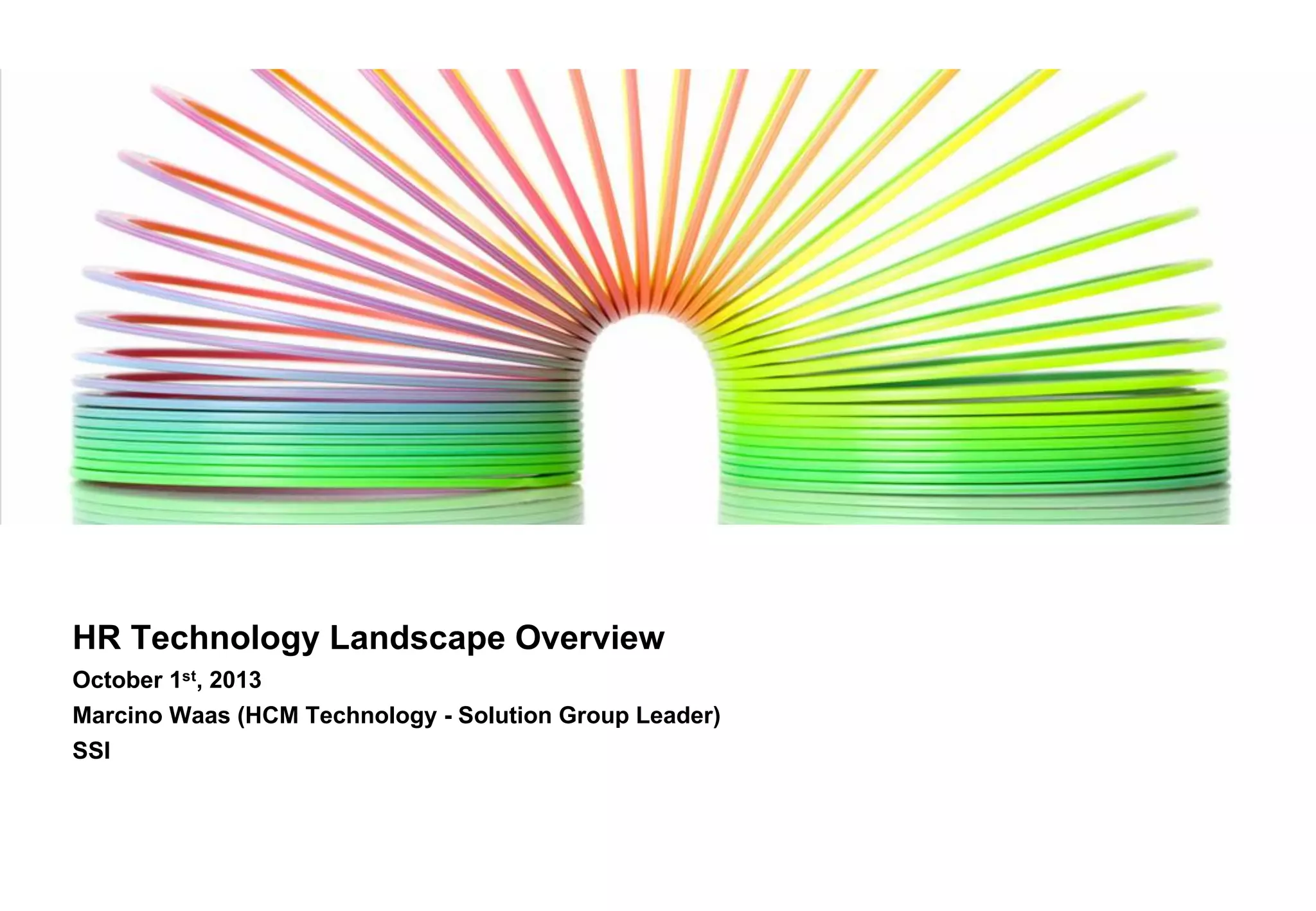Hr technology landscape overview | PPT