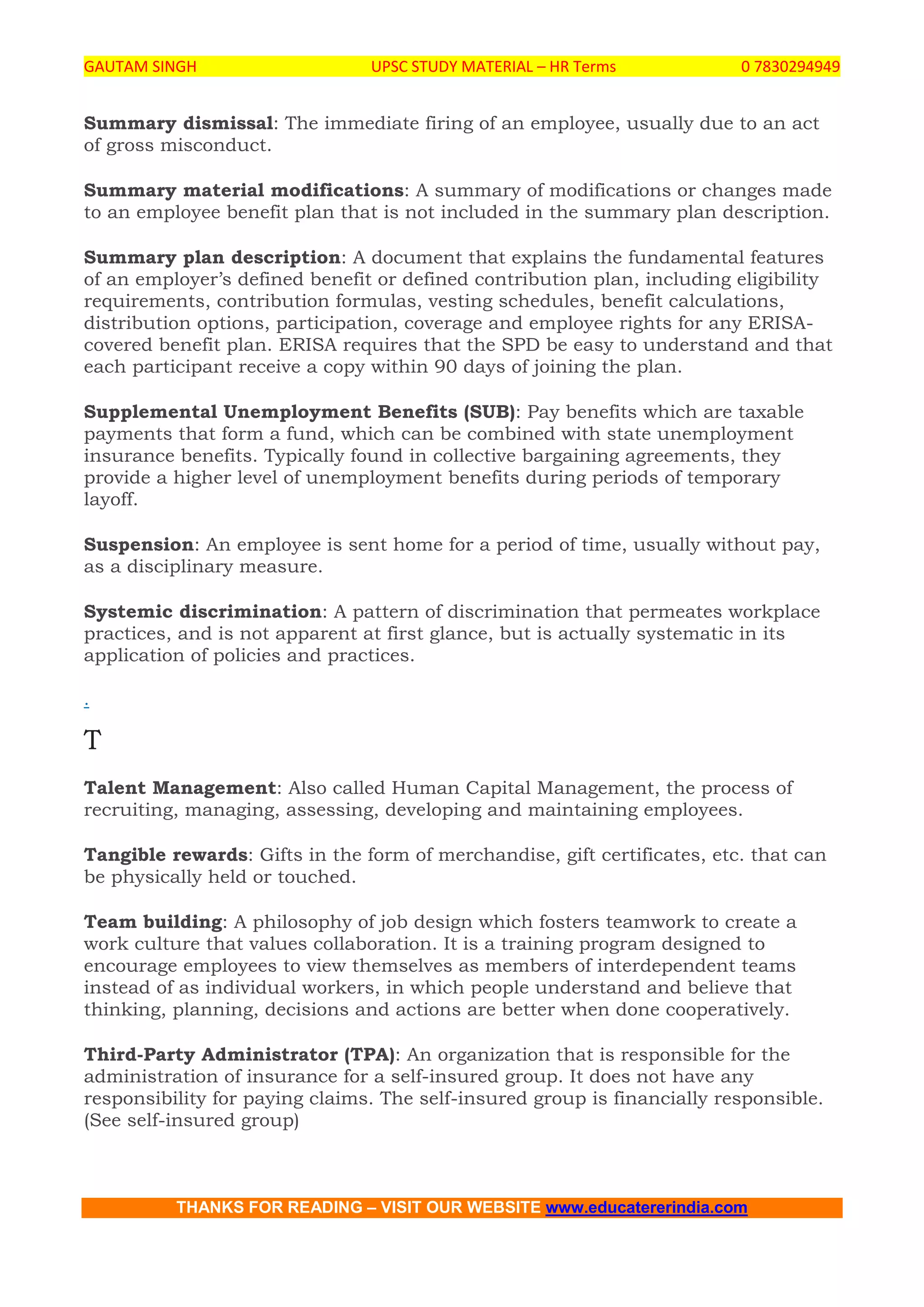 Hr terminology 2 | PDF