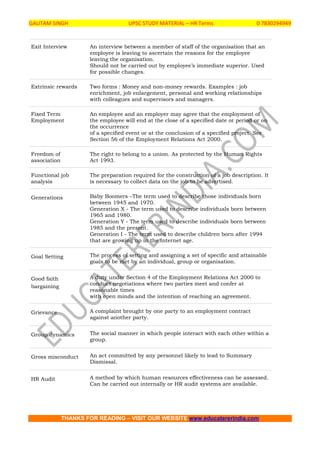 Hr terminology - 1 | PDF | Resume Writing and Advice | Job Search