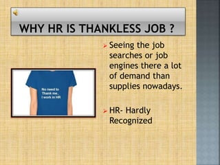 Hr thankless jobs | PPTX