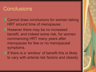 Hrt journal club | PPT | Menopause | Endocrine and Metabolic Diseases