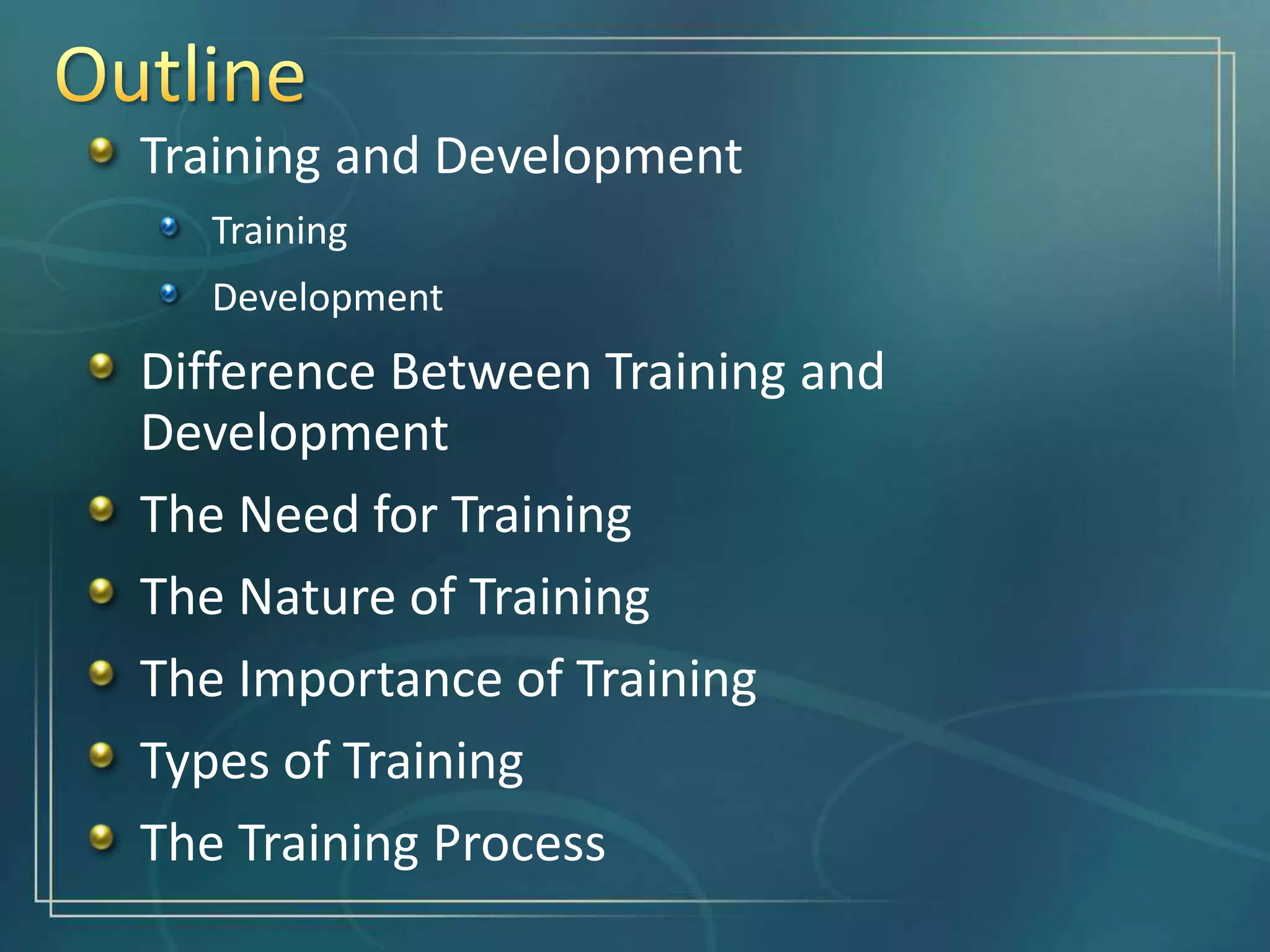 Human Resource Training and Development | PPTX