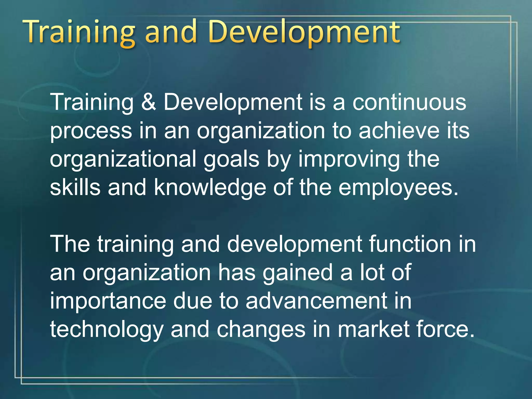 Human Resource Training and Development | PPTX