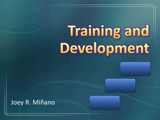 Employee Training And Development Ppt