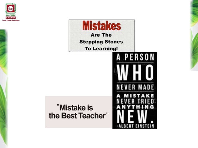 Training on Learning from Mistakes | PPTX | Career Advice | Careers