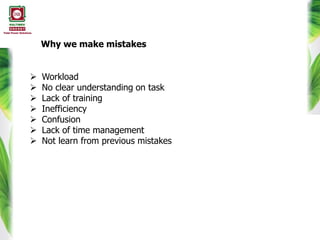 Training on Learning from Mistakes | PPTX