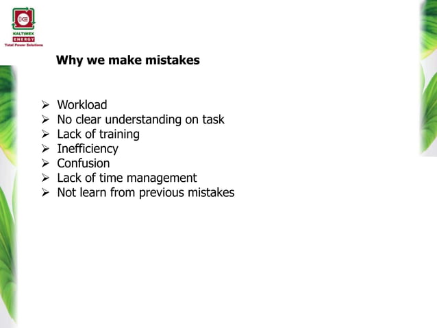 Training on Learning from Mistakes | PPTX | Career Advice | Careers