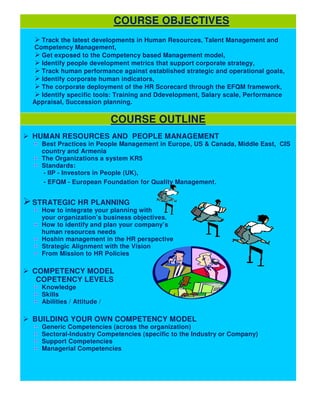 Hr Training Outline | PDF