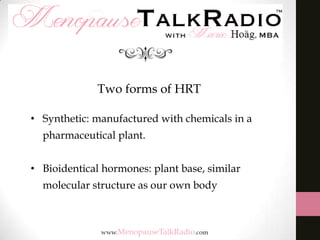 HRT vs. HRT (Part One) | PPT