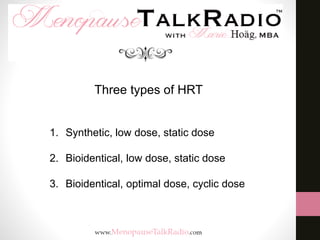 HRT vs HRT (Part Two) | PPTX