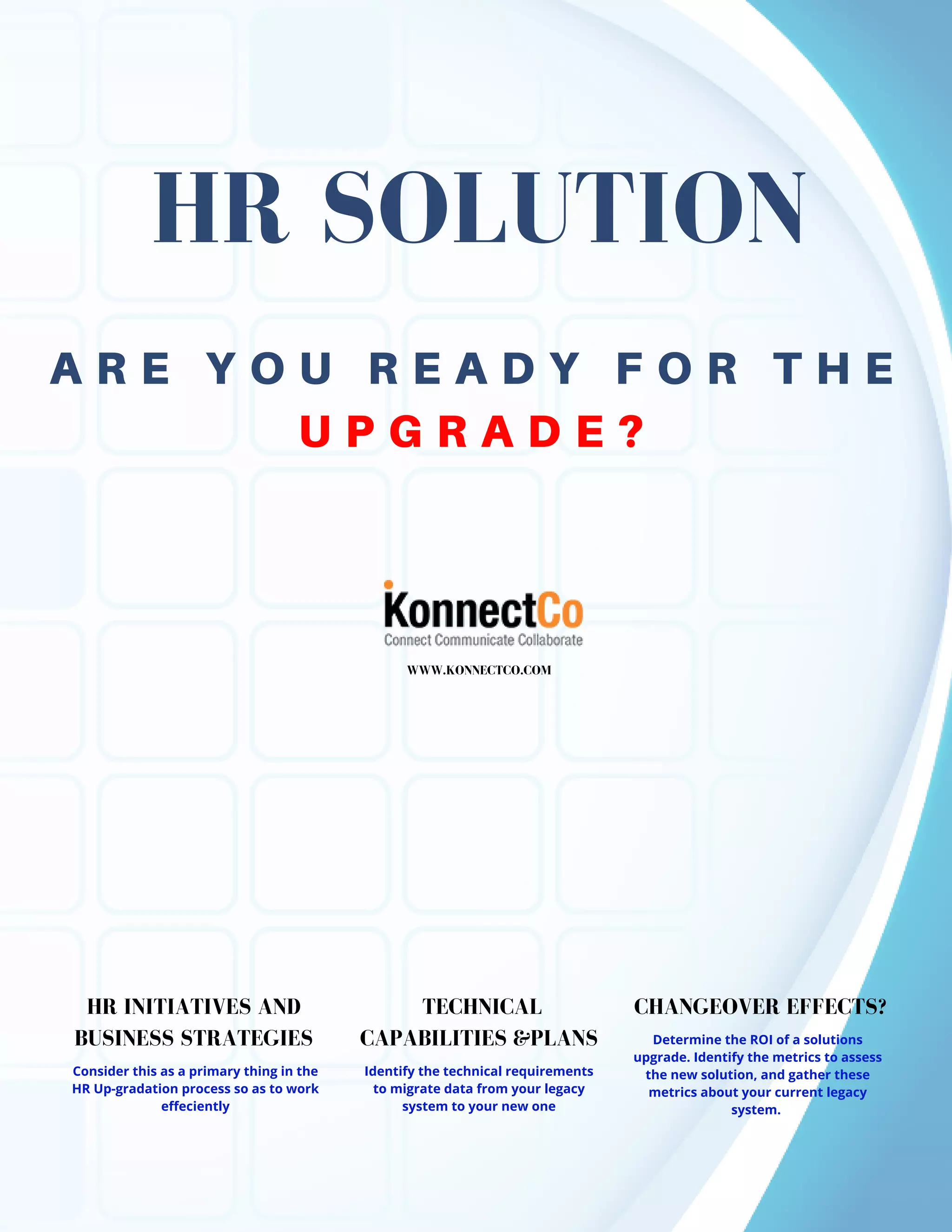 Hr upgrade checklist 2018 - Konnectco | PDF