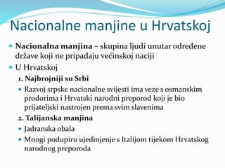 Hrvati izvan hrvatske i nacionalne manjine u hrvatskoj | PPTX