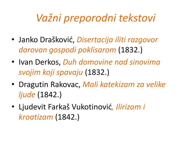 Hrvatski romantizam, Ilirizam ( I I I) | PPTX