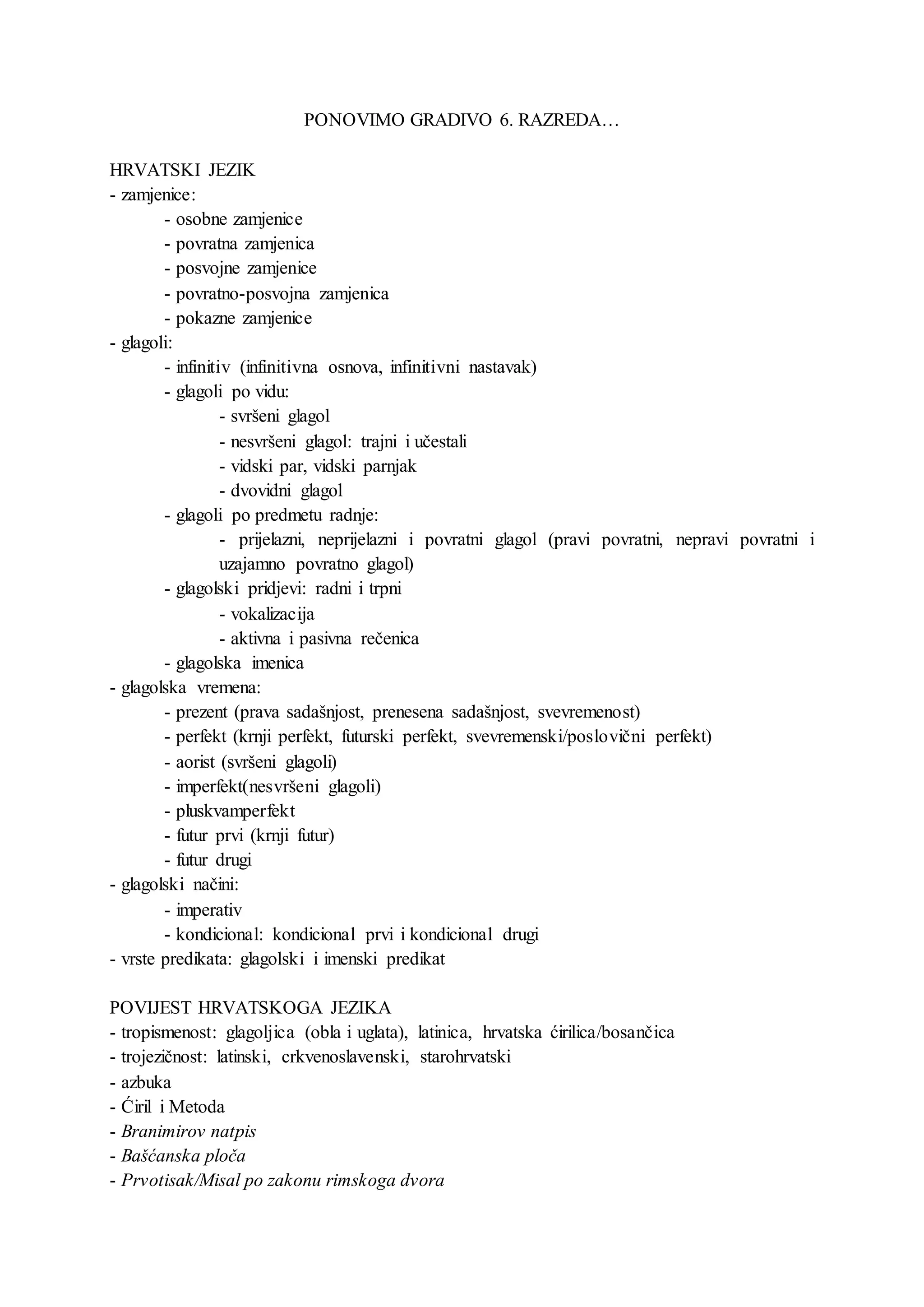 Hrvatski jezik ponavljanje_gradiva_sestog_razreda | DOCX