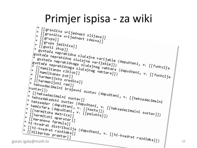 Hrvatsko nazivlje u nastavi matematike | PPT