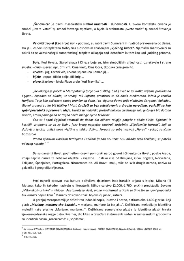 Hrvatsko podrijetlo Hrvata | PDF