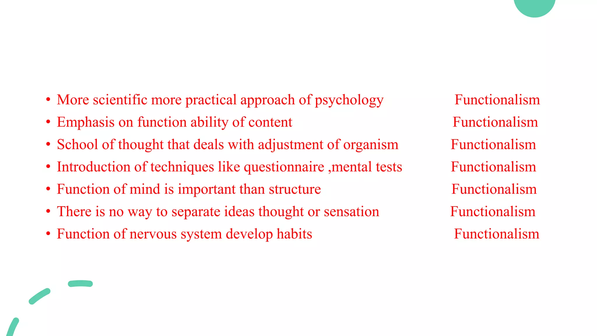 Functionalism school of psychology | PDF