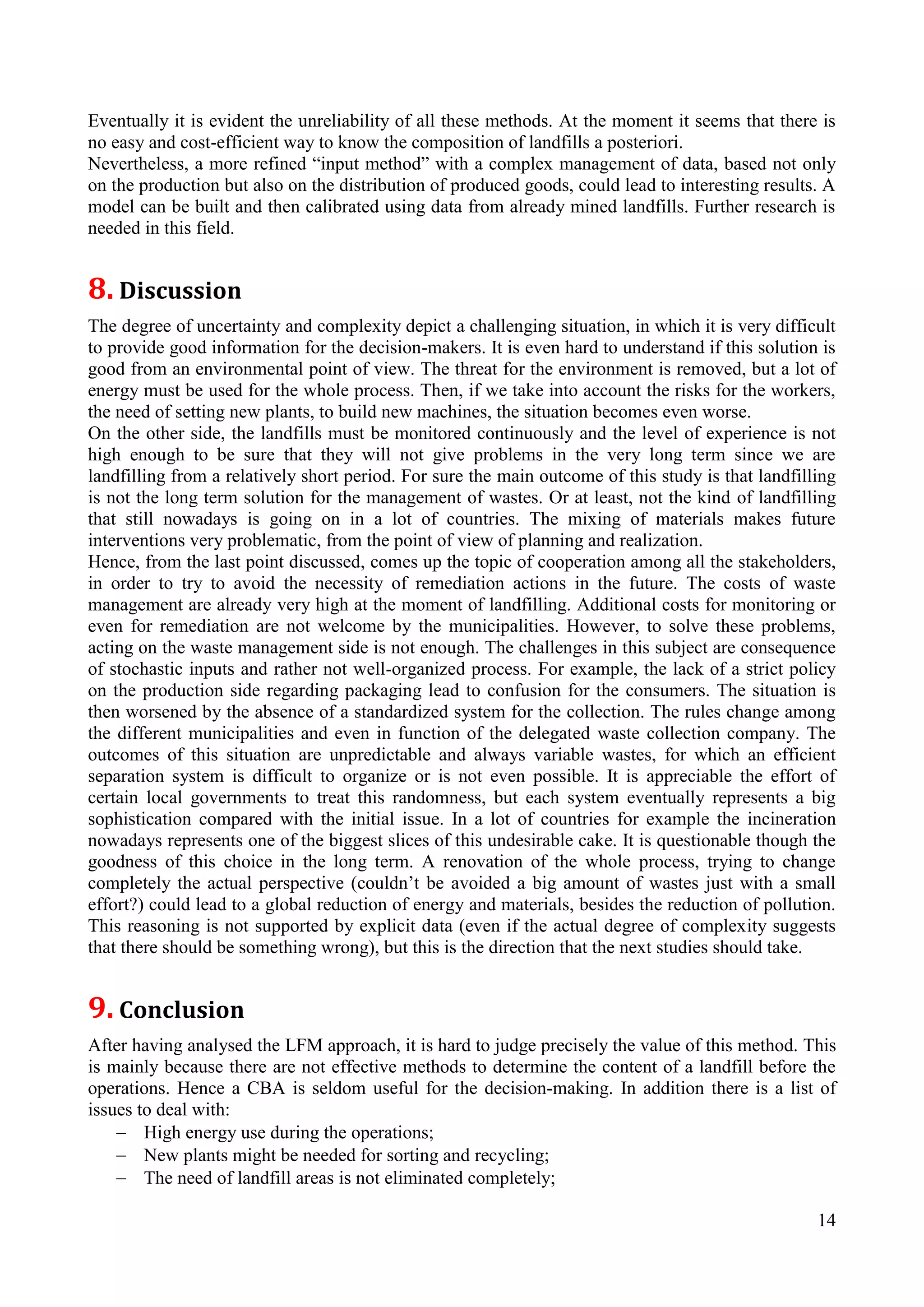 Landfill mining - analysis of possibilities and limitations | PDF